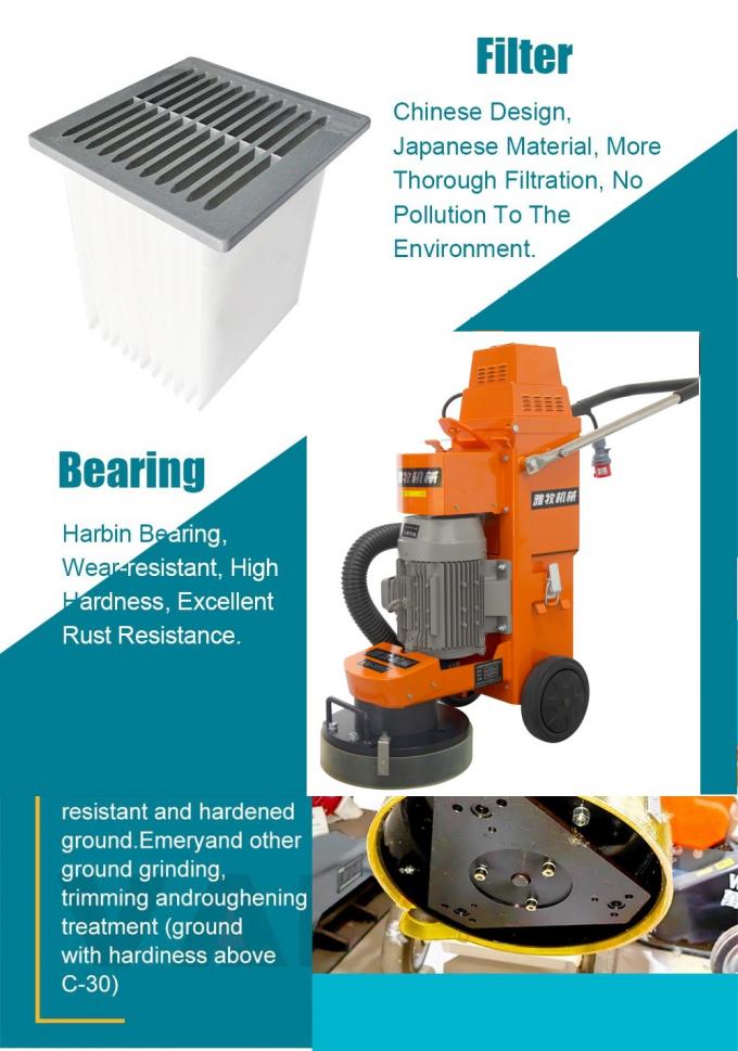 High Speed Concrete Floor Grinding Machine Diamond Epoxy Floor Grinder